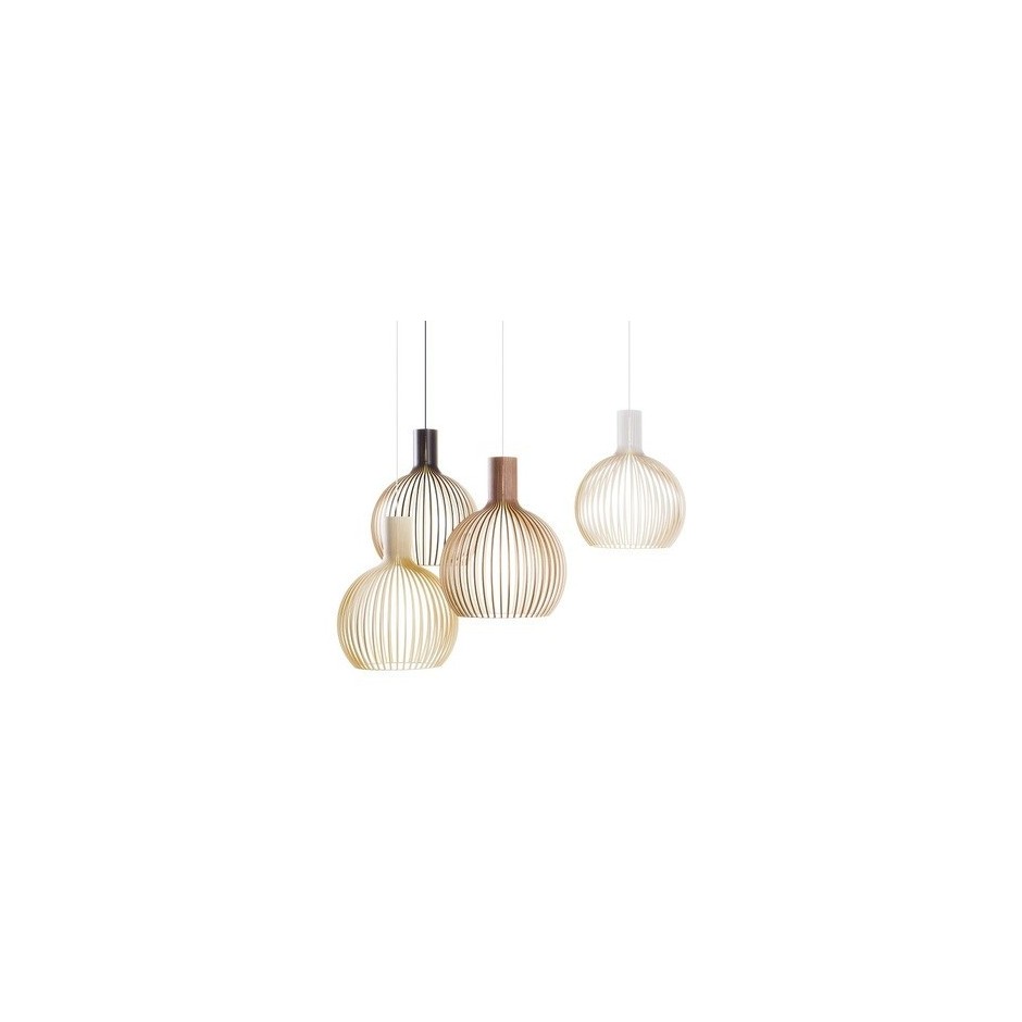 Lampe Octo, coloris naturel ou blanc et noir Secto Design